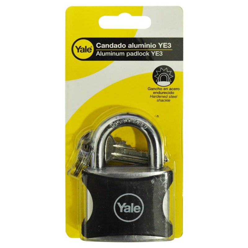 CANDADO YALE ENCAUCHETADO NEGRO 50MM ALUMINIO (8859) – DISTRIBUCIONES ...