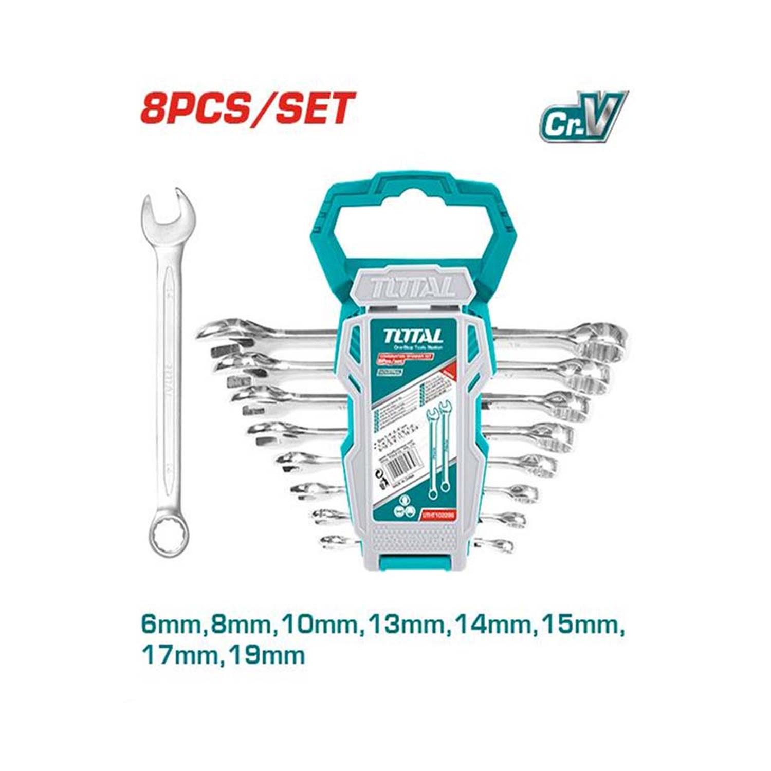 Llave Mixta 6 – 19 Mm Juego X 8 Pzs Super Select Total – DISTRIBUCIONES HOYOSTOOLS SAS